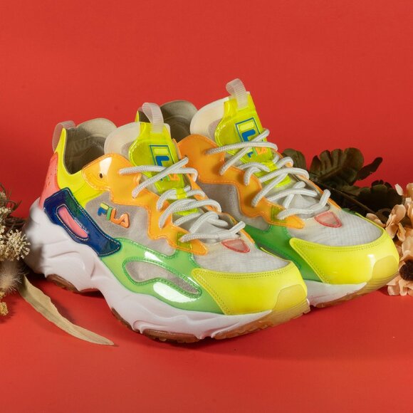 Fila | Shoes | Fila Sneakers Womens Ray Tracer Tl Neon Pink Orange Blue ...